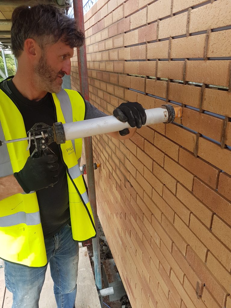 Brick slip installation provided by trained and competent crews